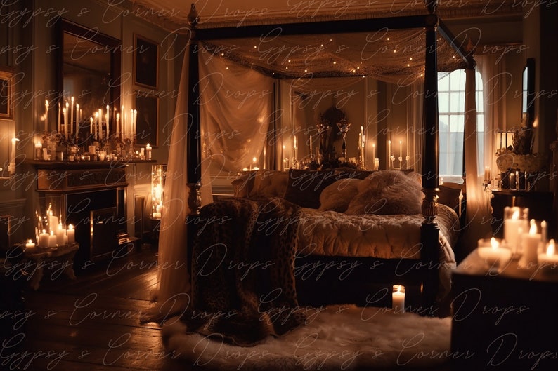 Boudoir, Digital Backdrop, Digital Background, Romantic, Model, Bed ...