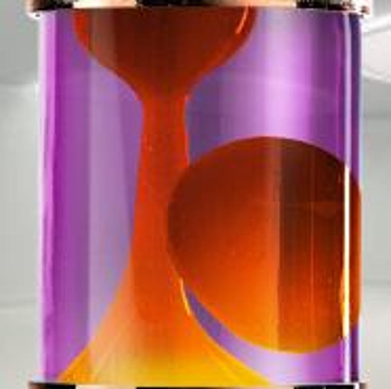 Copper Candle Lava Lamp, Bubbling Fireflow Design - Etsy