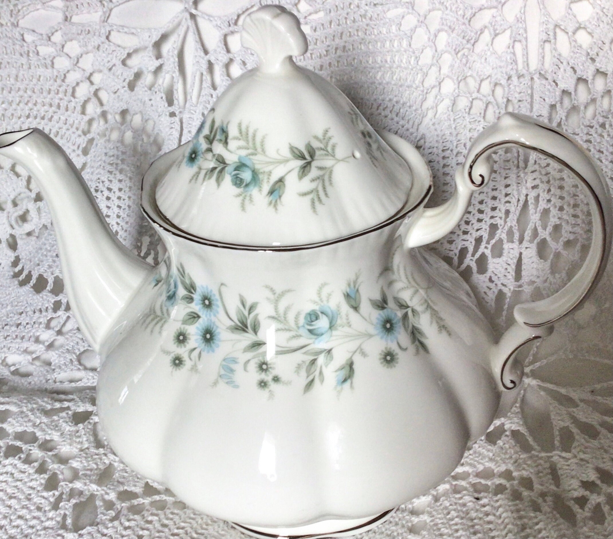 Paragon Bone China debutante Large Teapot - Etsy