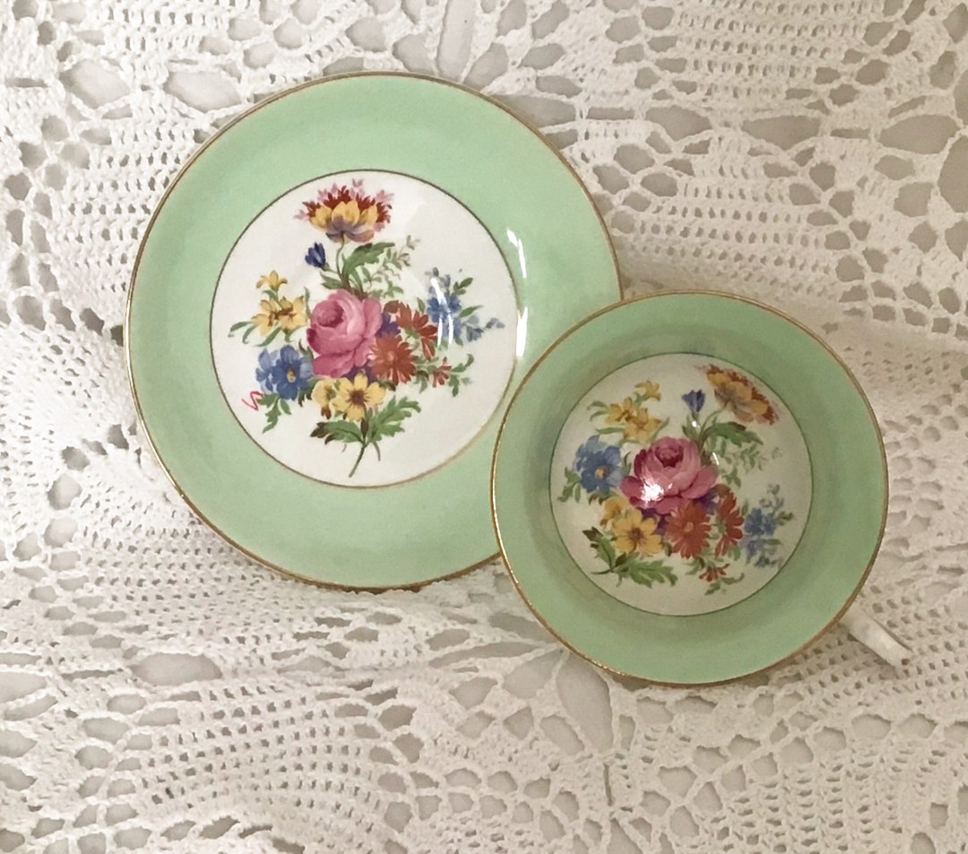 Beautiful Bone China Cup and Saucer Set, by Rosina, Made in England - Etsy