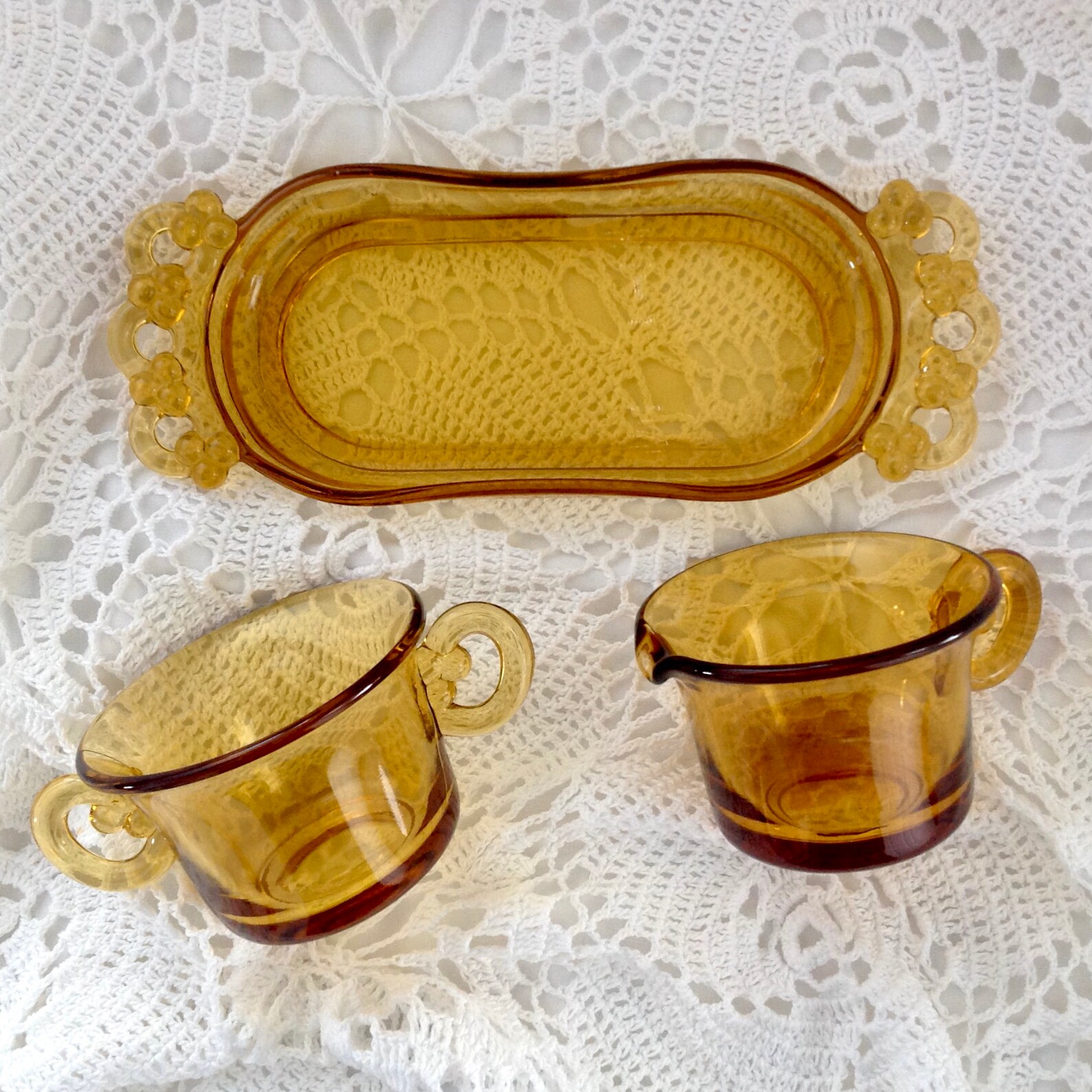 Gorgeous Josef Inwald Gleaming Amber Bohemia Czech Glass Cream - Etsy