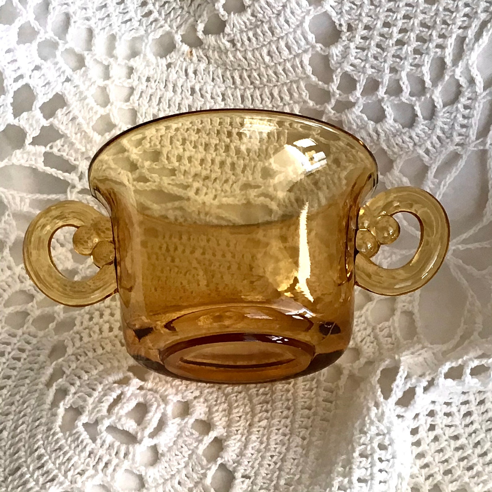 Gorgeous Josef Inwald Gleaming Amber Bohemia Czech Glass Cream - Etsy