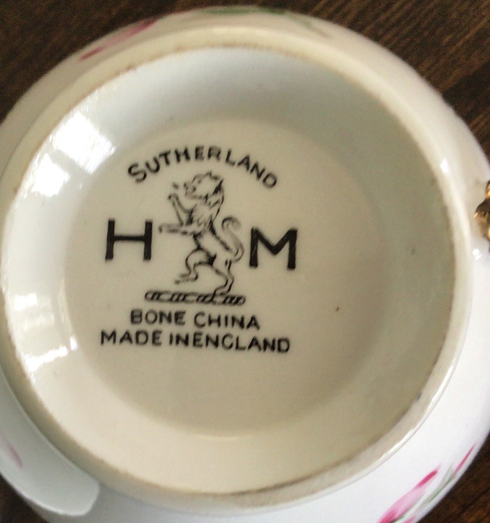 H M Sutherland Bone China Cup and Saucer Set, Made in England - Etsy