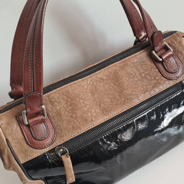 Color Block Handbag - Etsy