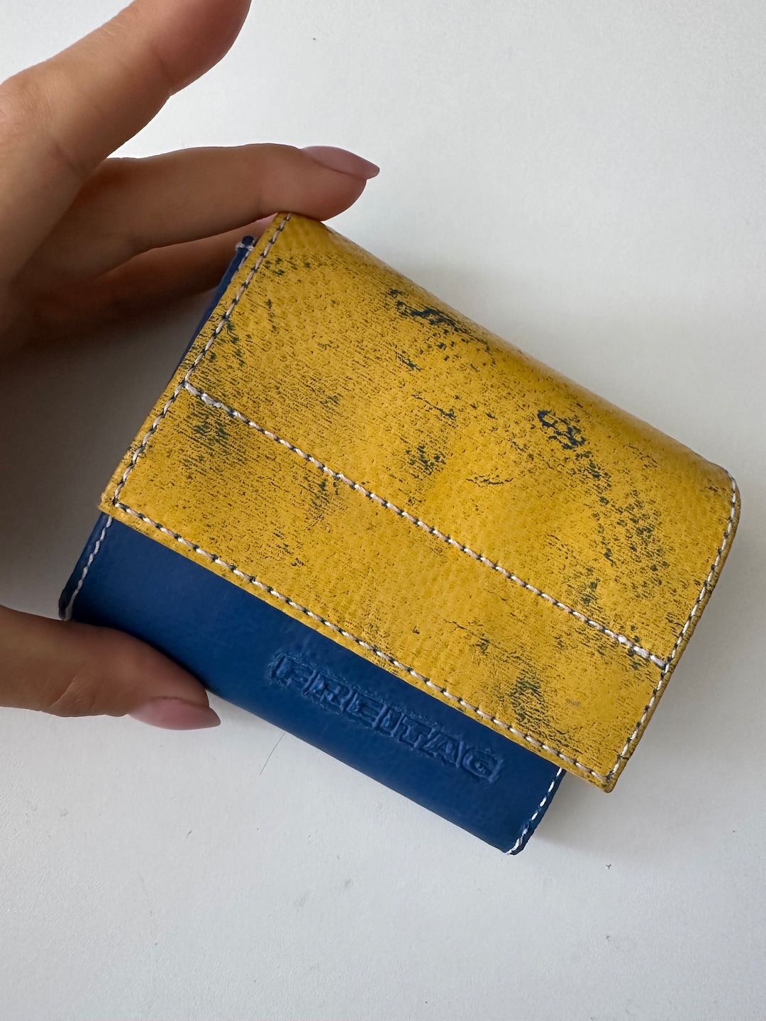 Freitag Blue Yellow Wallet - Etsy