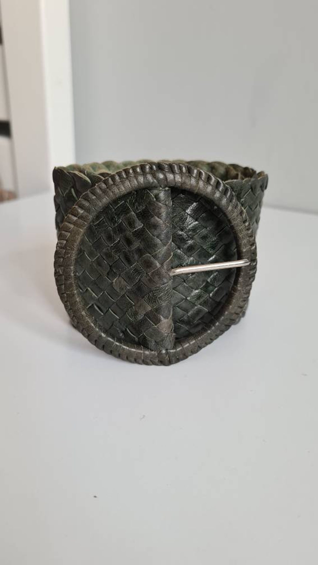 Leather Wicker Vintage Belt - Etsy