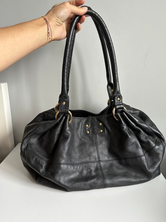 Laura Ashley black leather bag - Gem