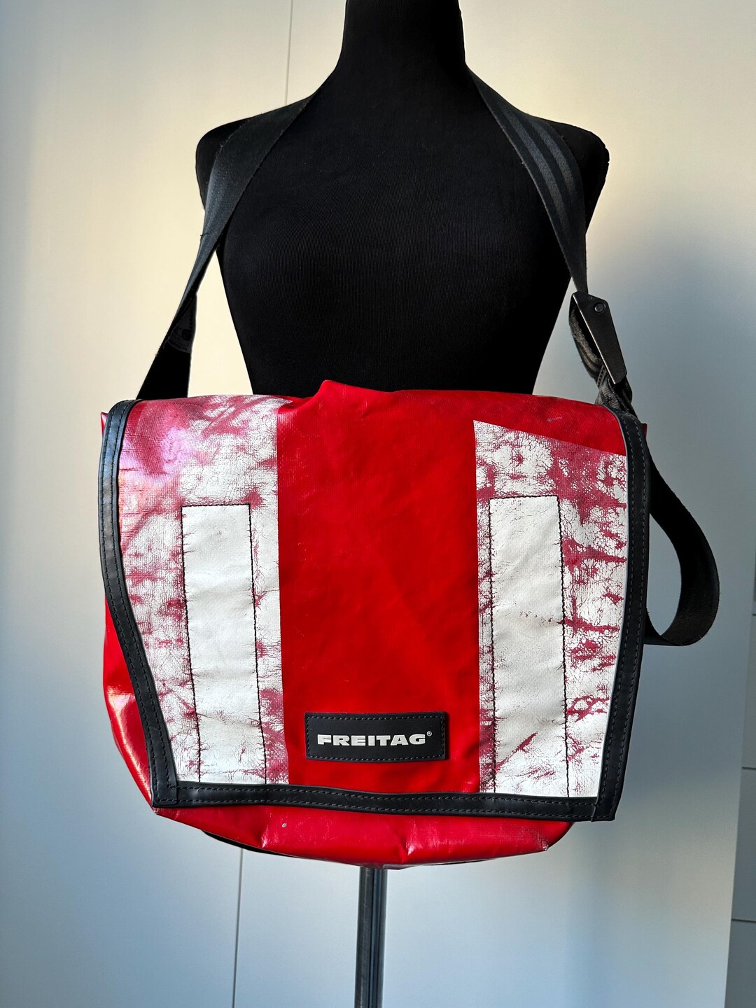 Freitag Red Messenger Made From Upcycled Materials Bag - Etsy
