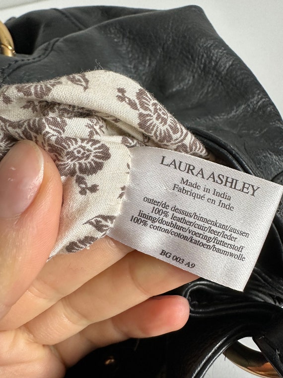 Laura Ashley black leather bag - Gem