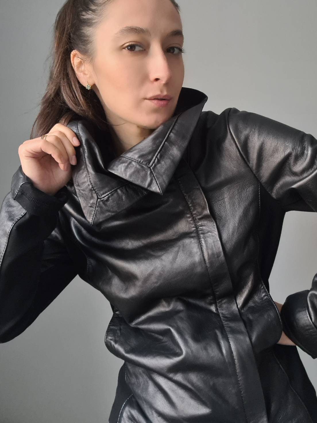 Italian Leather Black Jacket - Etsy