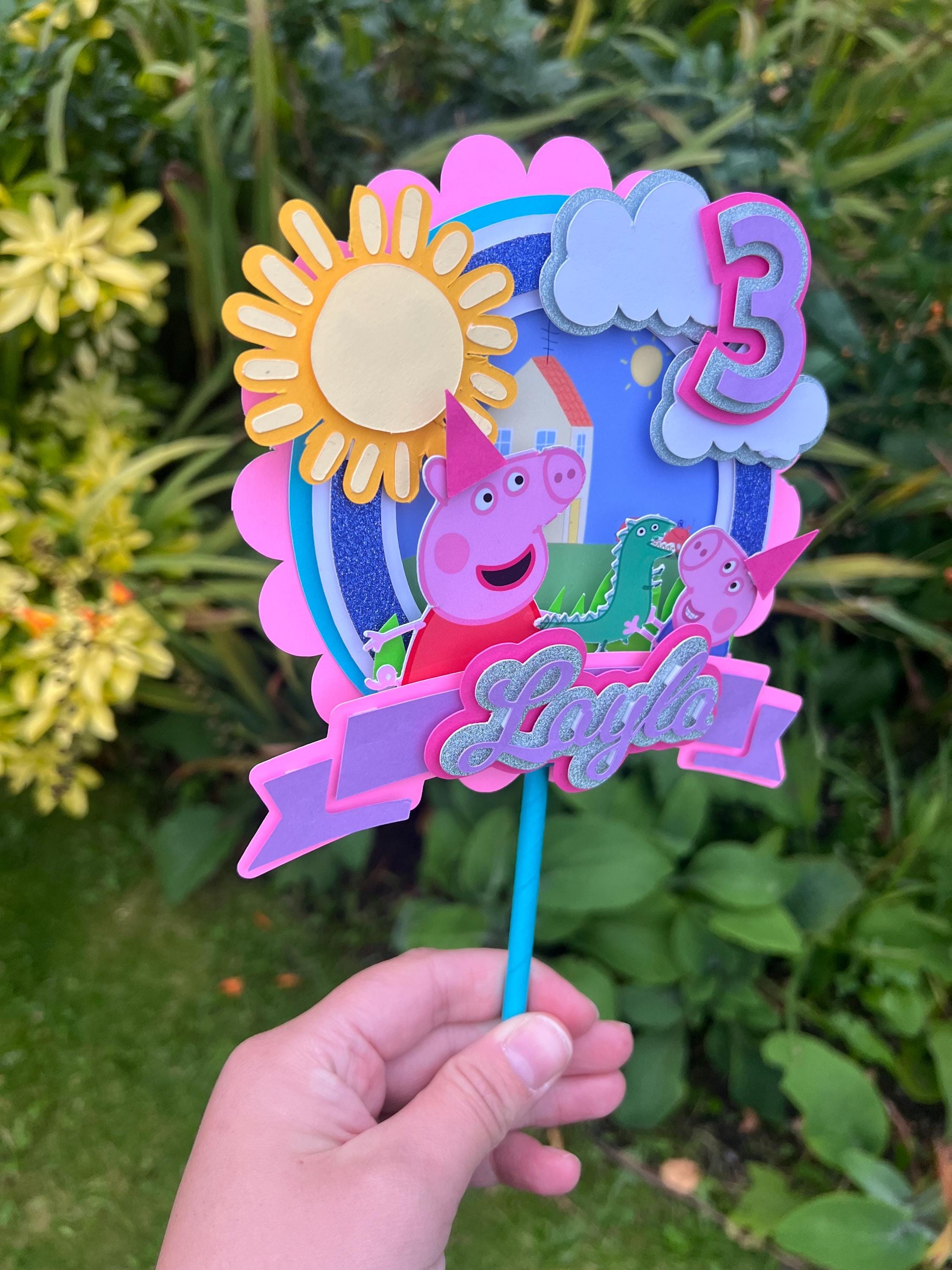 Peppa Pig Cake Topper - Etsy