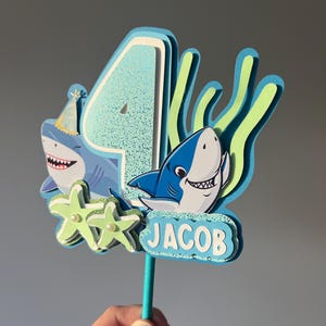 Shark Cake Topper - Etsy