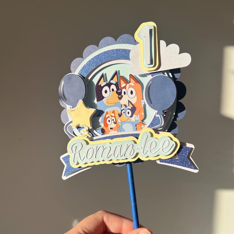 Bluey Cake Topper - Etsy