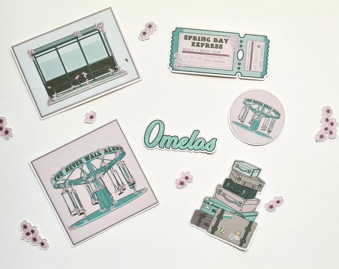 D-day Guitar Pick Sticker Set Agust D Tour Suga BTS - Etsy