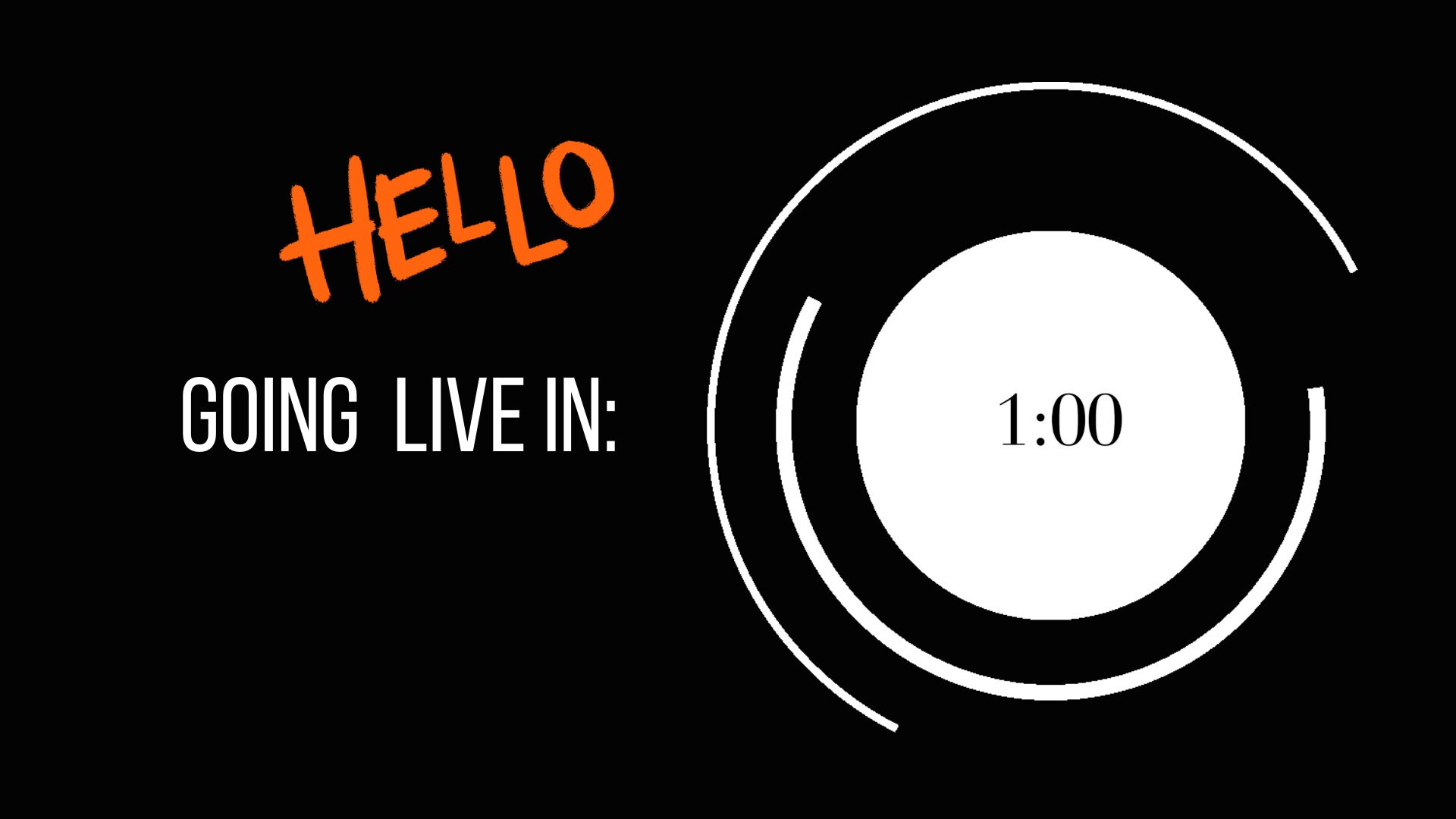 Livestream Countdown Timer Canva Templates Editable black ...