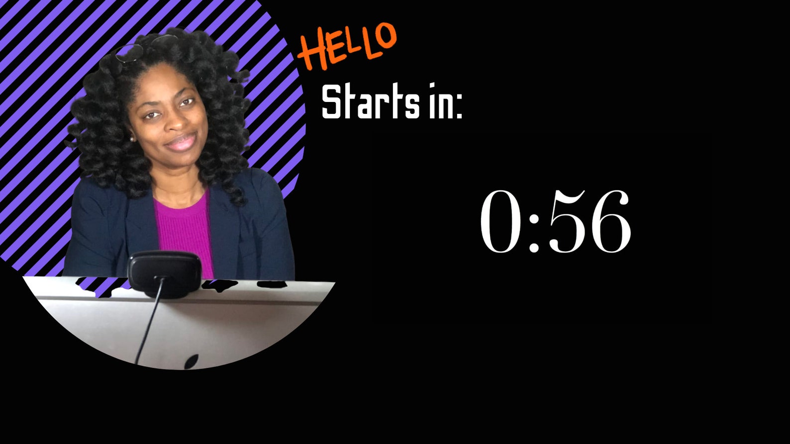 Livestream Countdown Timer Canva Templates Editable white - Etsy