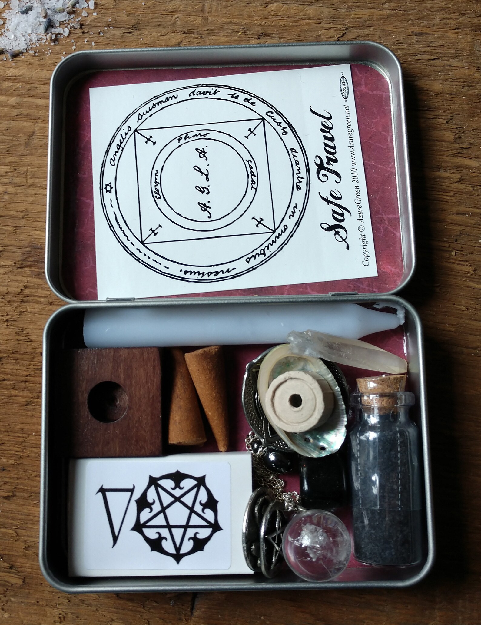 Witches Travel Altar Dark Themed Travel Altar Pocket Altar - Etsy