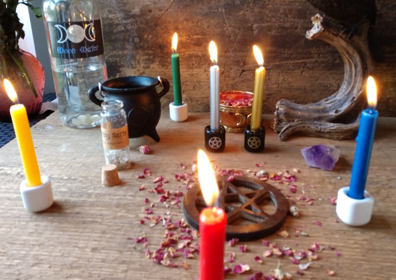 Wiccan Candle Set 4 Direction Candles 4 Winds Candles Wicca - Etsy