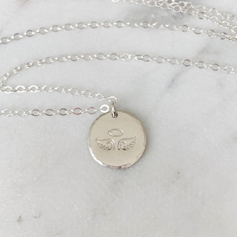 Angel Circle Chain With Wings - Etsy