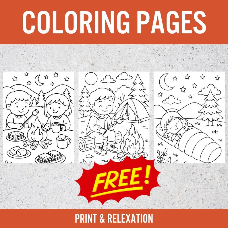 Camping Bingo Game for Kids Printable – 30 Cute Cards + Call Outs ...