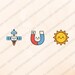 Cute Space Clipart PNG Set, 30 Kawaii Astronaut Alien Moon Elements ...
