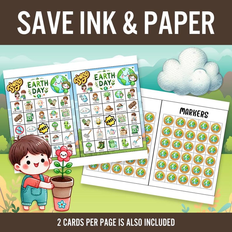 Earth Day Bingo Game Printable, Eco Friendly Bingo Cards, Classroom ...