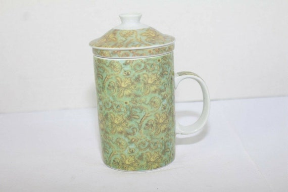 World Market Tea Cup With Strainer - Etsy