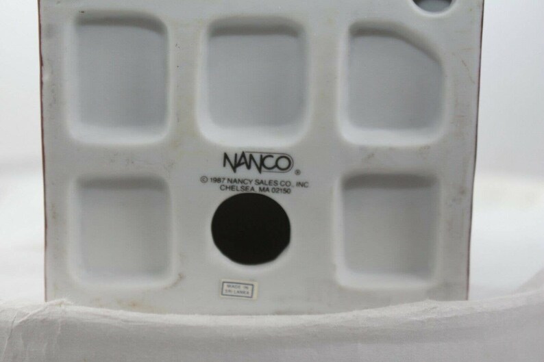 Vintage Nanco Figurine Man Sitting With a Cup - Etsy