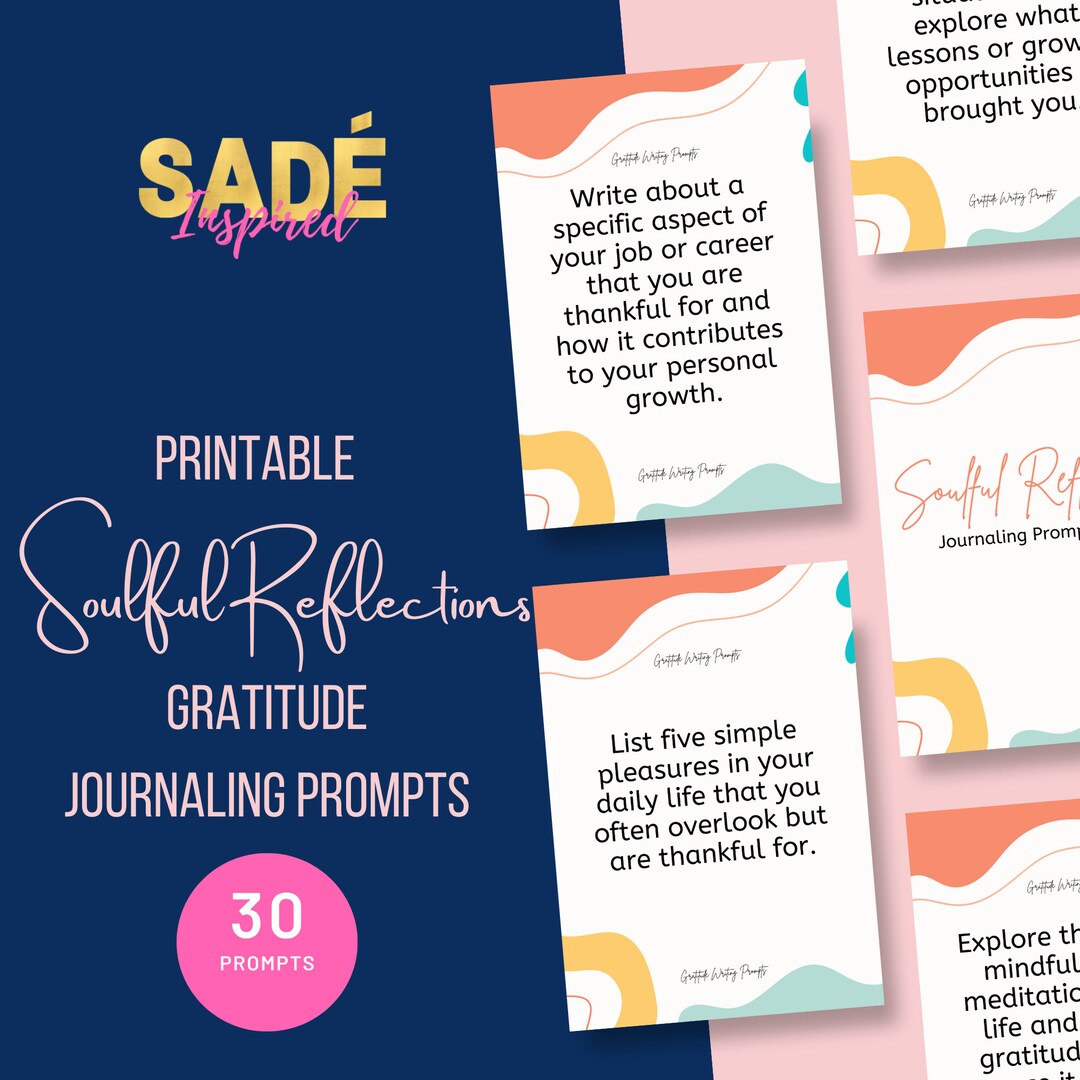 Soulful Reflections Journaling Prompt Cards - Unlock the Power of Self ...