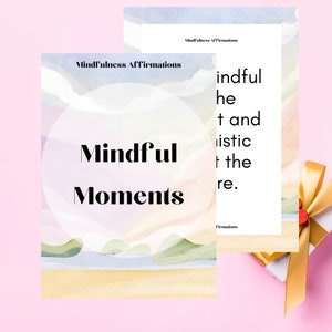 Printable Mindful Moments Affirmation Cards Cultivate Inner Peace and ...