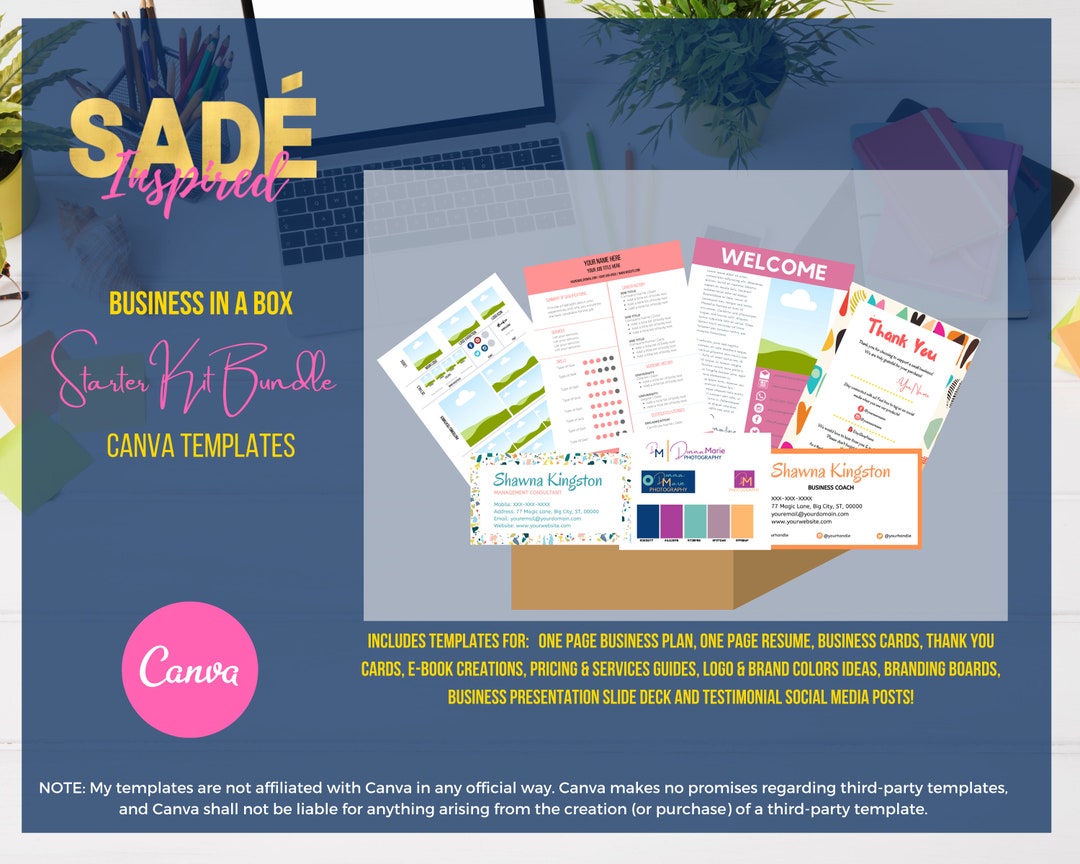 Business in A Box Start-up Bundle Templates for Entrepreneurs, Small ...
