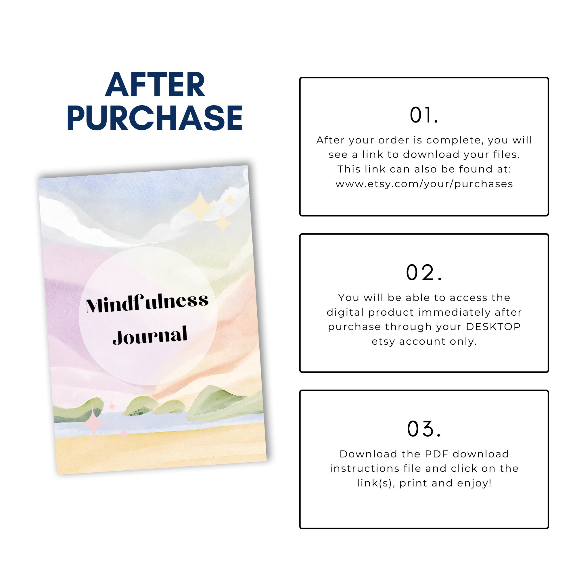 Printable Mindful Moments Affirmation Cards Cultivate Inner Peace and ...