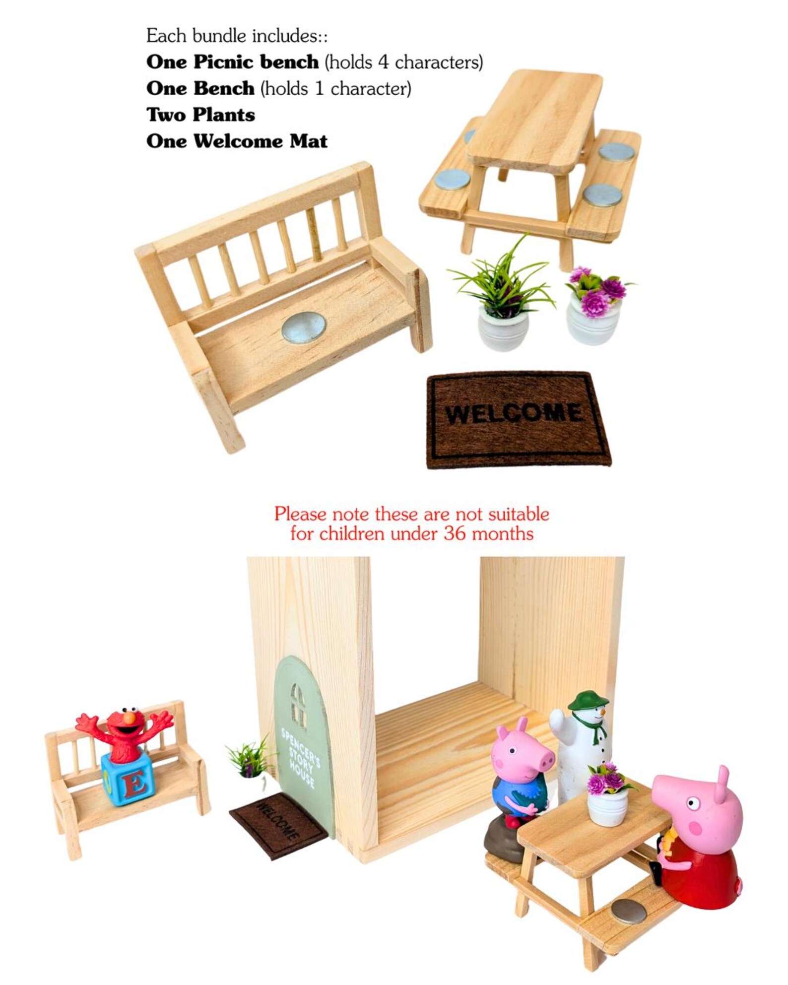 Tonie Character House Fairy Door Stand Holder Shelf CHOOSE YOUR COLOURS ...