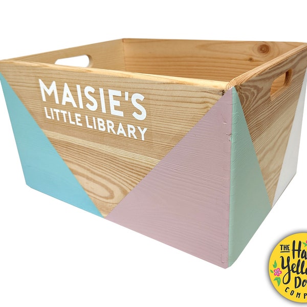 Wooden Storage Crate - Etsy