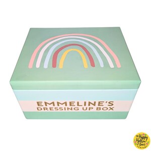 Rainbow Dressing up Box Personalised CHOOSE YOUR COLOURS Dress up ...