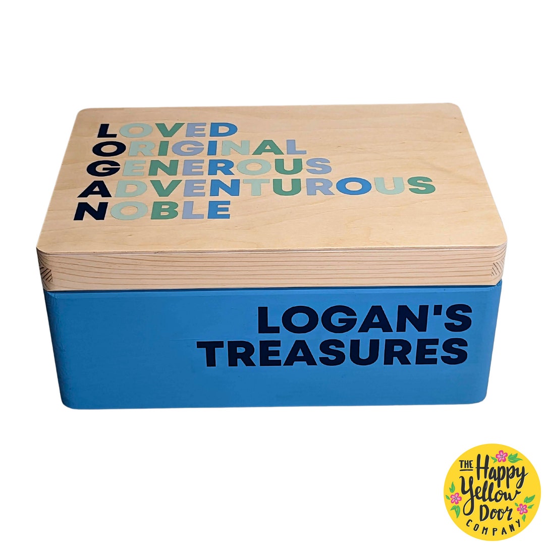 Acrostic Poem Memory Box Personalised CHOOSE YOUR COLOURS Special Gift ...