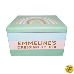 Rainbow Dressing up Box Personalised CHOOSE YOUR COLOURS Dress up ...