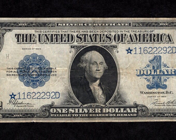 Star Note - 1 Dollar 1923 Silver Certificate Star -silver - Fr 237 ...