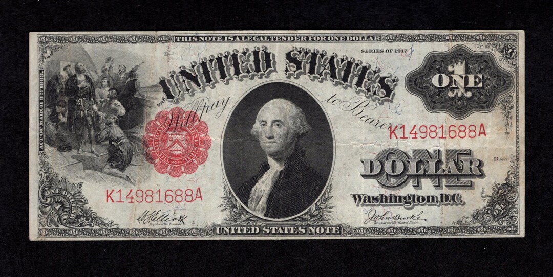 1 Dollar 1917 Legal Tender - USN - United States Note - Fr 36 ...