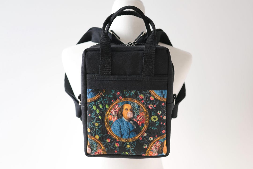 Floral Mini Backpack. Small Canvas Backpack. Mini Making Backpack. Ben ...