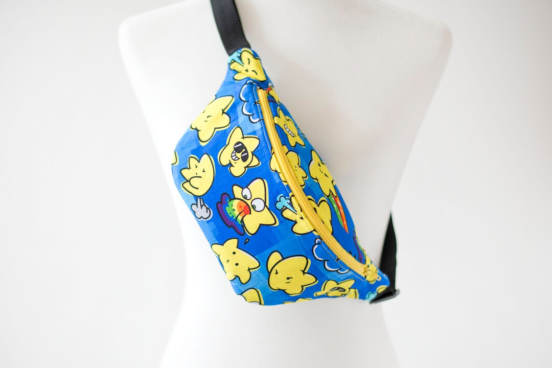 Blue Fanny Pack, Star Character Fanny Pack, Blue Bum Bag, Crossbody Bag ...