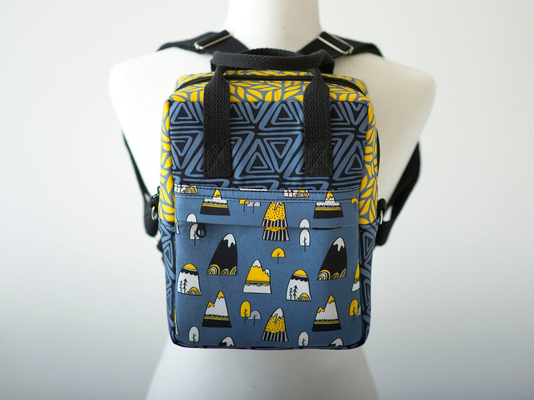 Mountain Adventure Backpack. Mini Making Backpack. Small Canvas ...