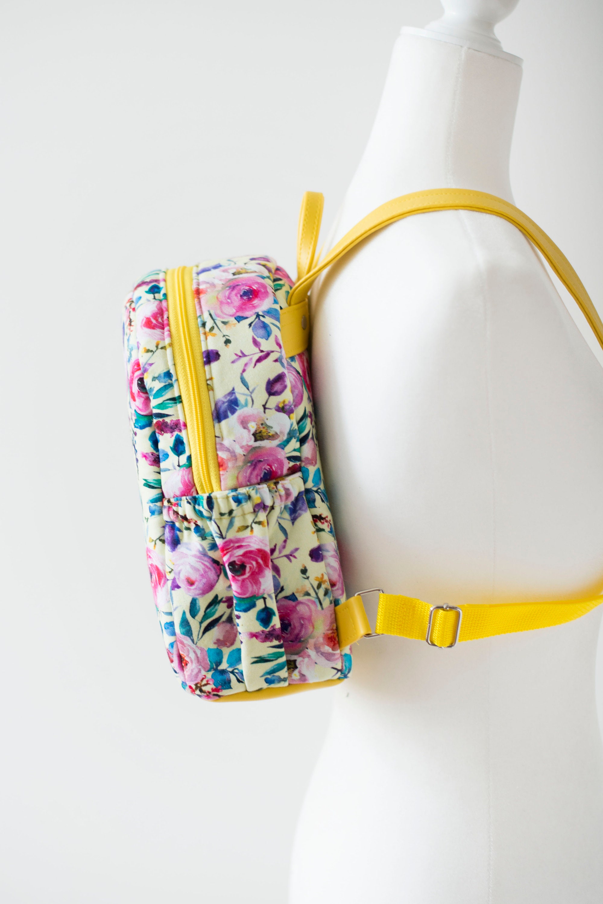 The Minni Mini Sized Backpack. Yellow Floral Mini Backpack. | Etsy