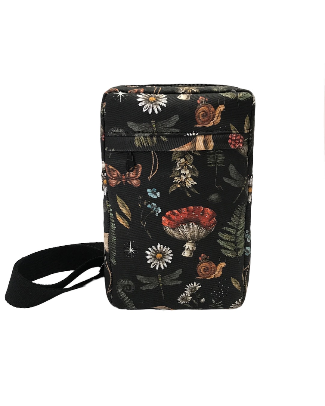 Small Crossbody Bag. Black Denim Backpack Purse, Sandhill Sling Bag ...