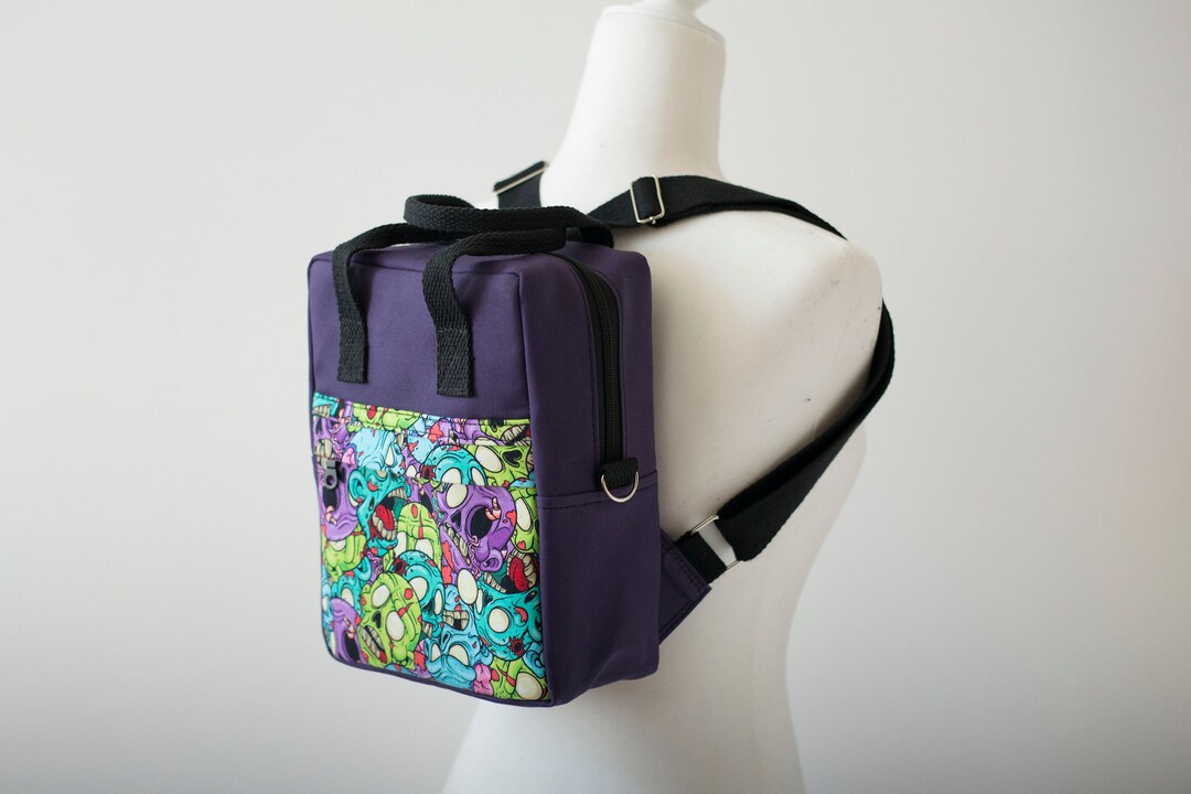 Walking Dead Backpack. Small Canvas Backpack. Mini Making Backpack ...