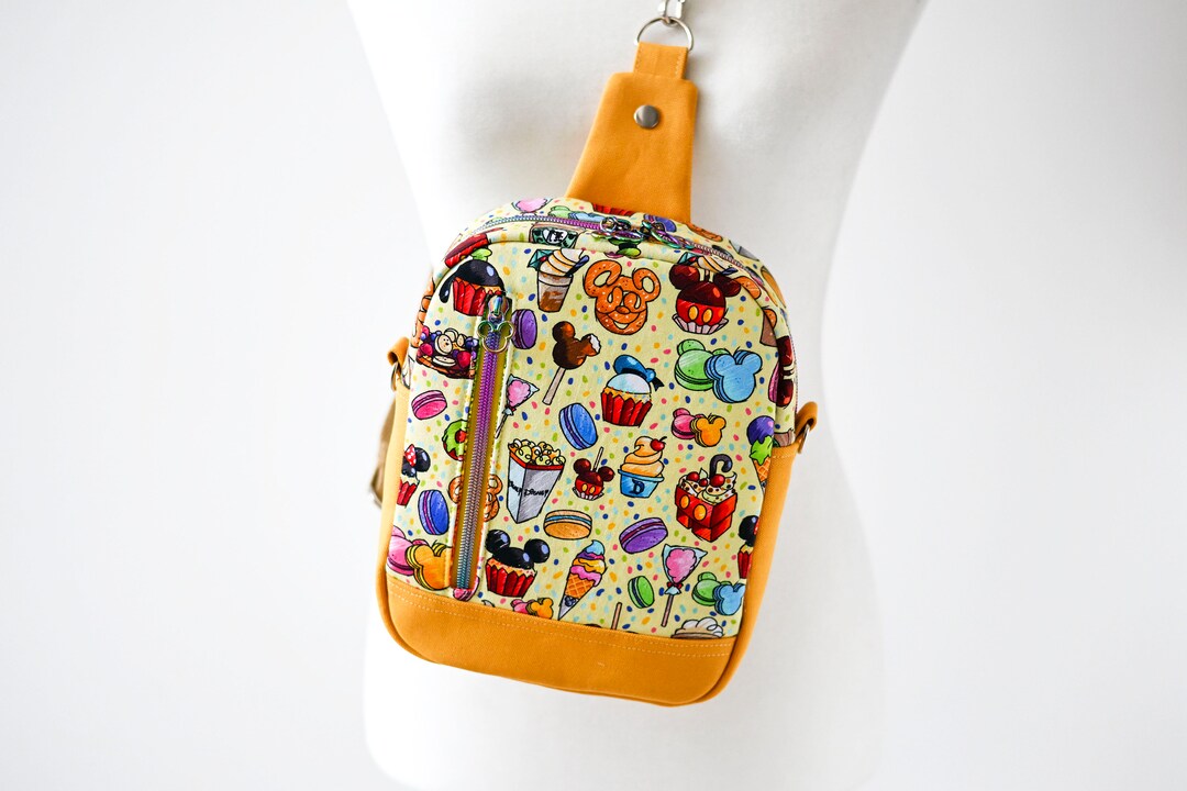 Small Crossbody Bag. Yellow Snacks Sling Bag. Mini Pebble Sling Bag ...