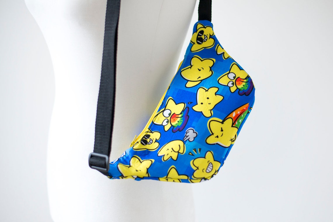 Blue Fanny Pack Star Character Fanny Pack Blue Bum Bag - Etsy