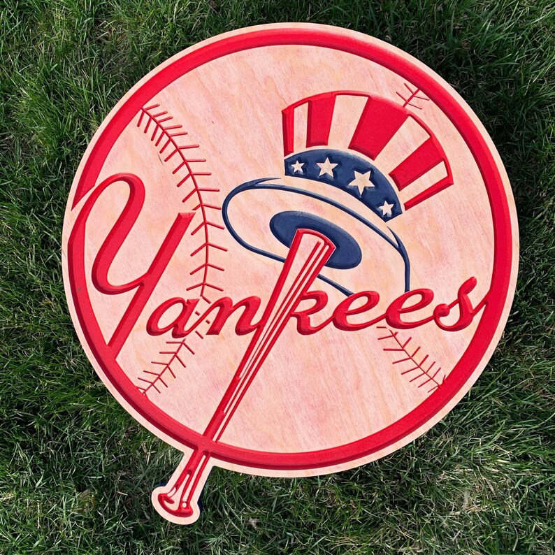 New York Yankees Wood Sign - Etsy