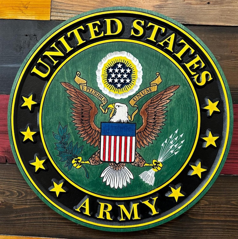 Military Hand Crafted 3D Wood Signs for Any Battalion or Branch - Etsy