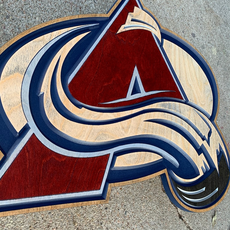 Colorado Avalanche 3D Wood Sign - Etsy